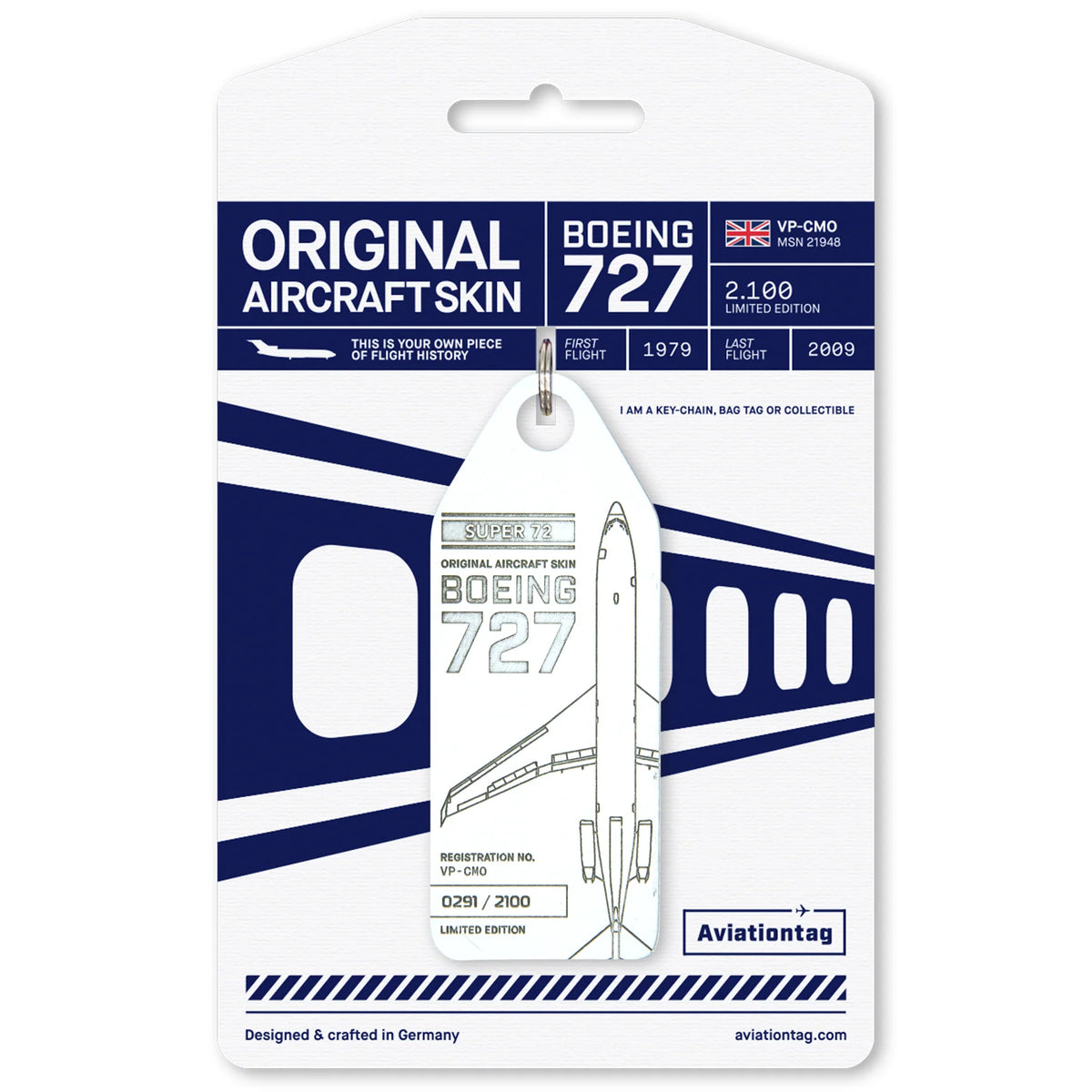 AVTAGVPCMO | Aircraft Skin Tags | Original Aircarft Skin - Boeing 727 ...